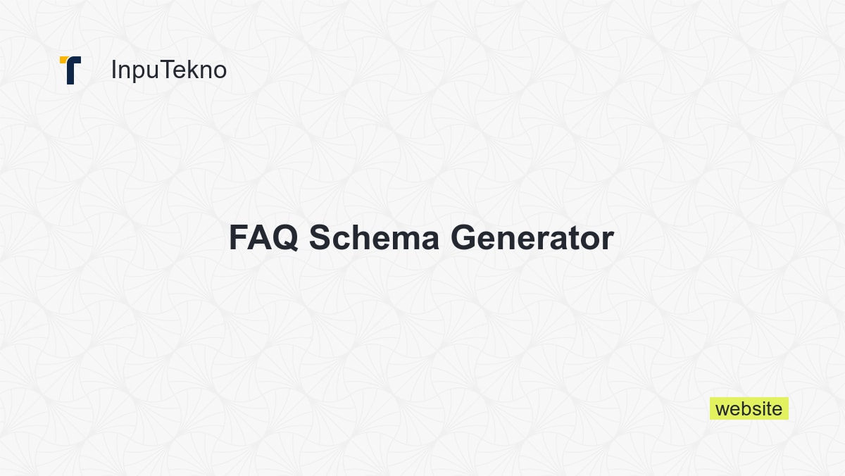 FAQ Schema Generator